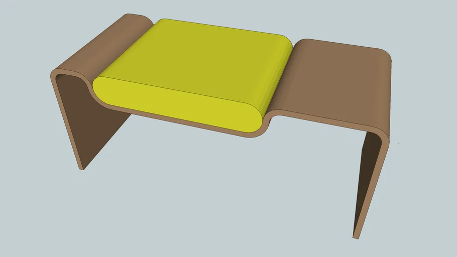 soft seating with shelf | 3D Warehouse
