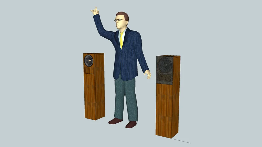 DBH Loudspeakers GRS8TL Transmission Line single driver speakers. | 3D ...