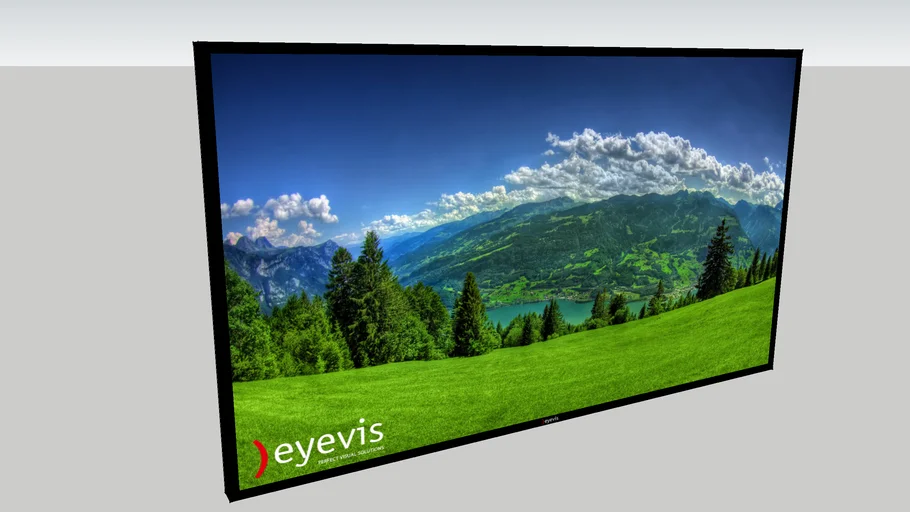 eyevis 85' 4K LCD monitor (EYE-LCD-8500-QHD-V2) | 3D Warehouse