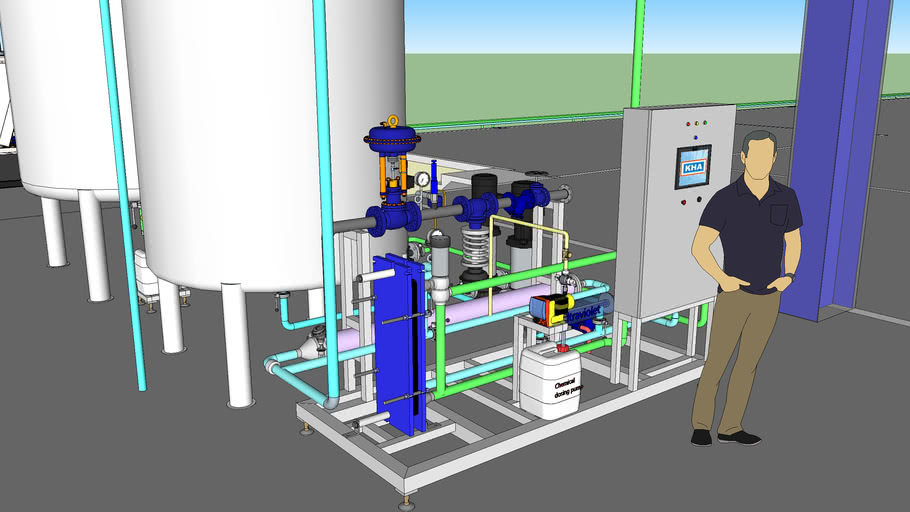 set plant water chiller | 3D Warehouse