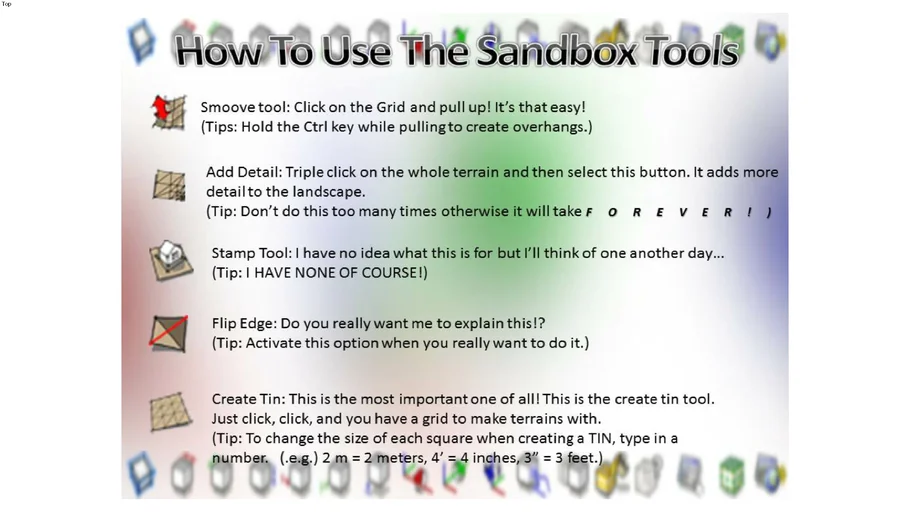 Sandbox Tools Tutorial | 3D Warehouse