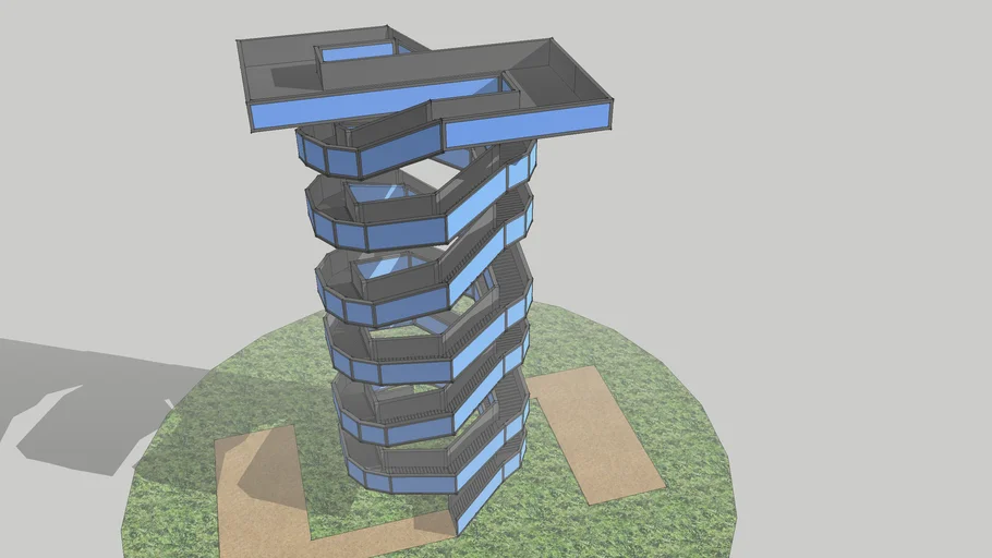 DOUBLE HELIX OBSERVATION TOWER | 3D Warehouse