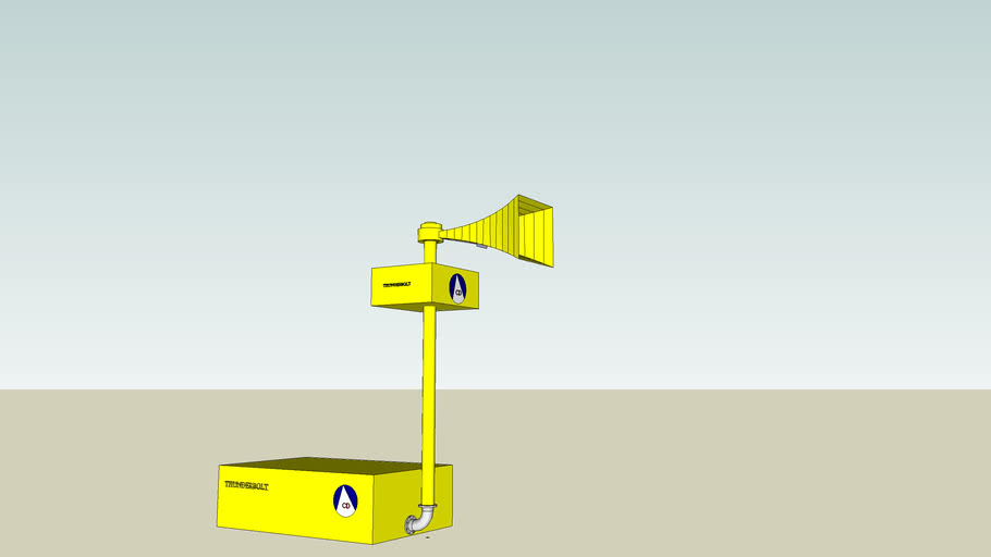 Federal Signal Thunderbolt 1000 siren (roof mounted) | 3D Warehouse