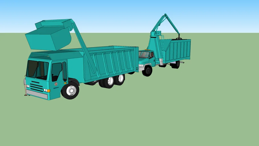 Los Angeles Sanitation Condor PB Loader Corp and GMC Lightning Loader ...