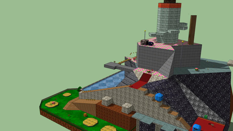 Super Mario 64 : Beta Whomp Fortress | 3D Warehouse