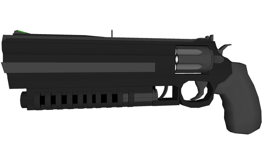Concept revolver with grenade launcher | 3D Warehouse