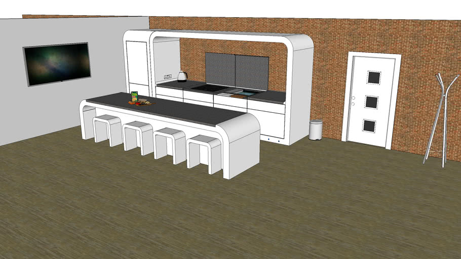 Block Kitchen Concept | 3D Warehouse