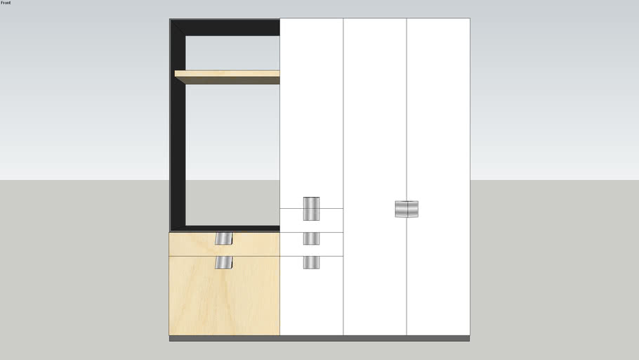 modern wardrobe | 3D Warehouse