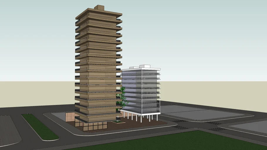 2da volumetria del 1er proyecto de ARQUITECTURA | 3D Warehouse