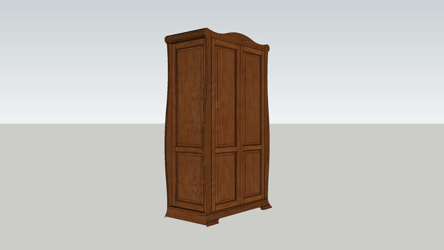Wooden Wardrobe.skp | 3D Warehouse