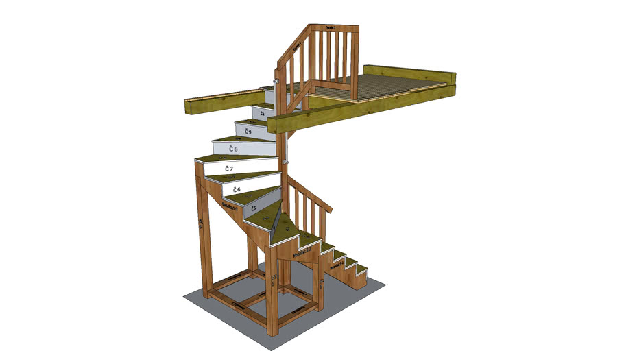 STEPENICE-konstrukcija i ograde | 3D Warehouse