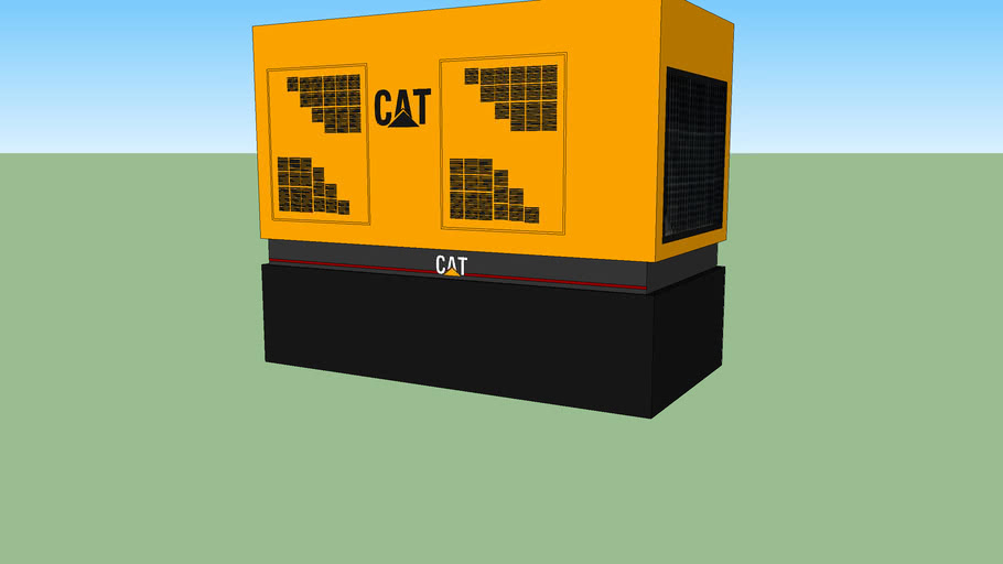 Caterpillar diesel generator (model 3406) | 3D Warehouse