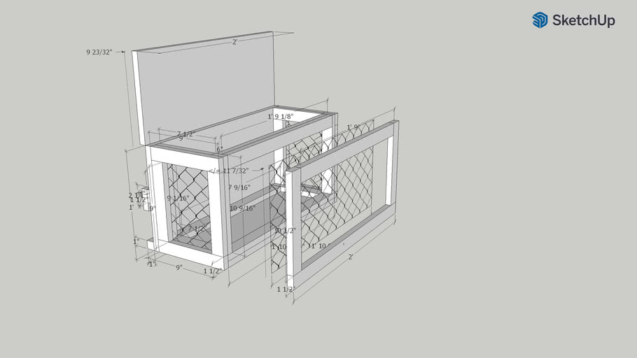 Rabbit Hay Box v4 | 3D Warehouse