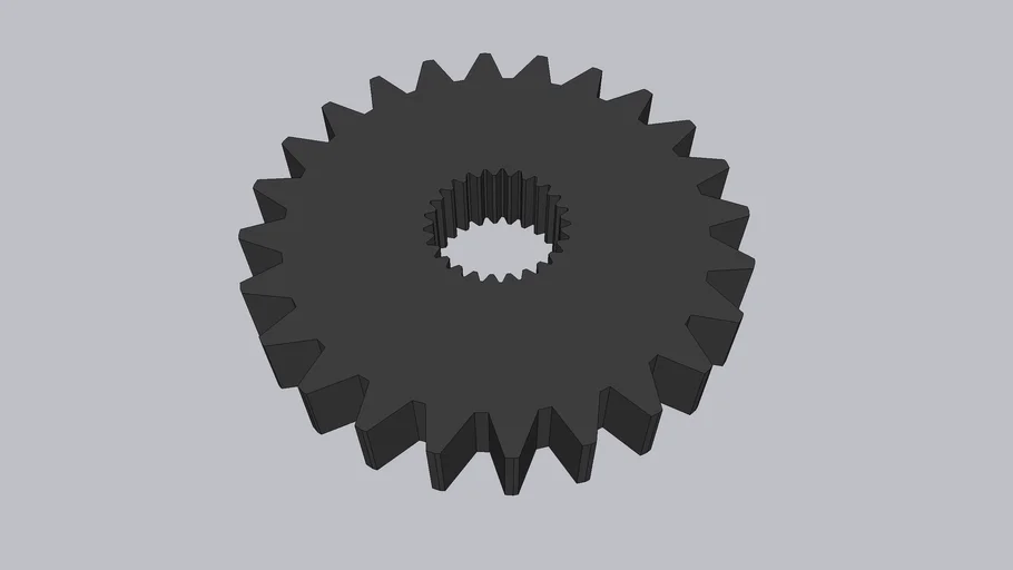 Servo mount gear - 32 pitch 24 tooth Servo Gear for 25T spline | 3D ...