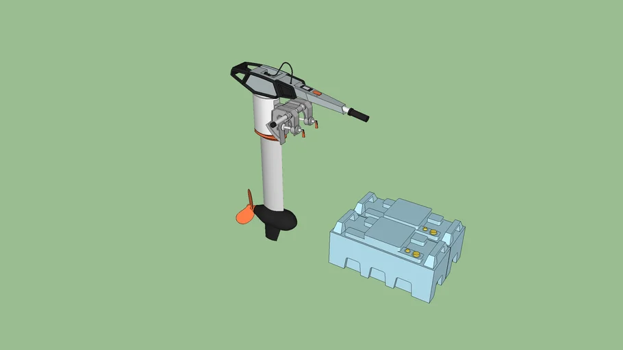 Electric Outboard Motor | 3D Warehouse