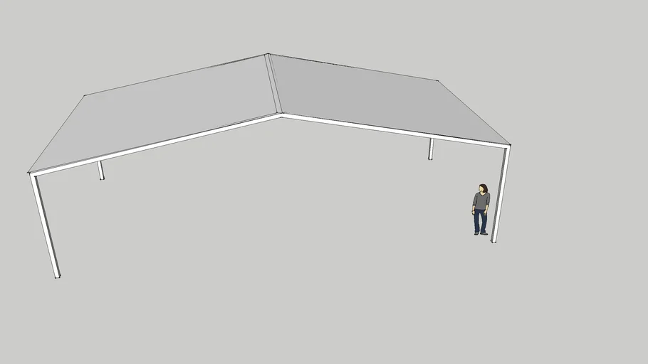 khemah 20'block x 40'pane | 3D Warehouse