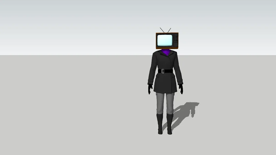 TV woman | 3D Warehouse