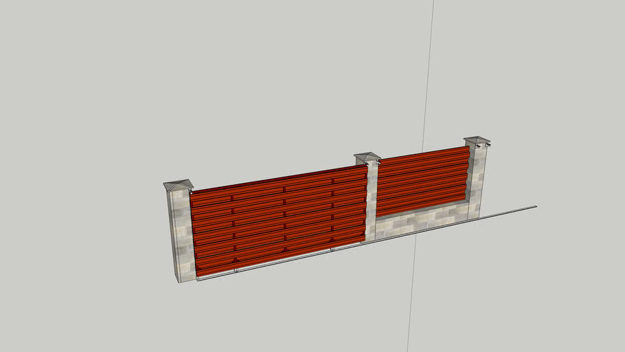 sliding gate | 3D Warehouse