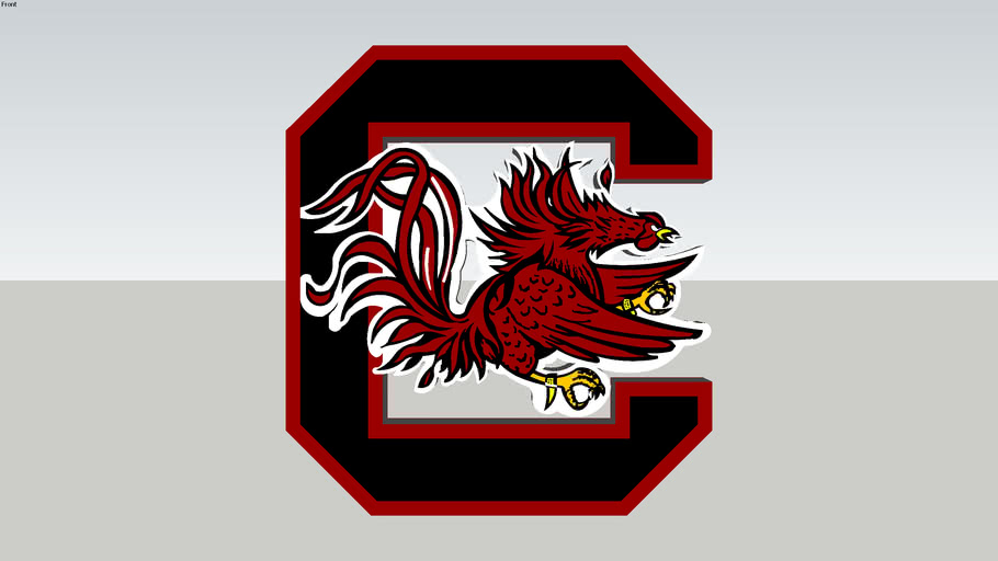 University of South Carolina Block C Logo Sign | 3D Warehouse