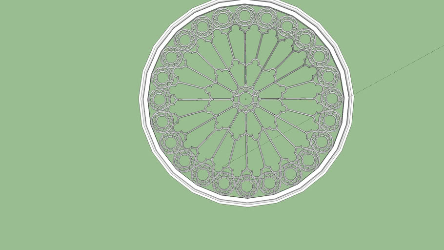 St. Denis Rose Window | 3D Warehouse