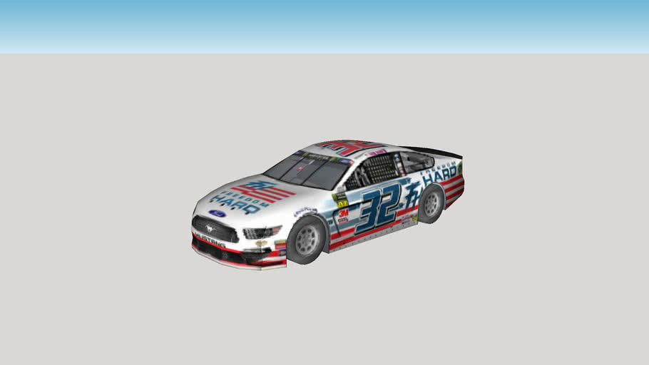 2019 Ford Go FAS Racing Freedom Hard #32 Mustang NASCAR | 3D Warehouse