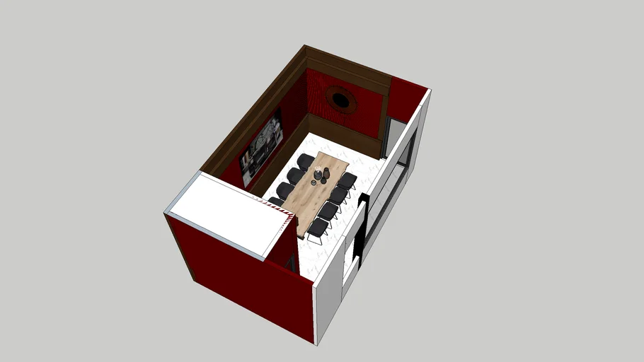 Vip room- dining Red | 3D Warehouse