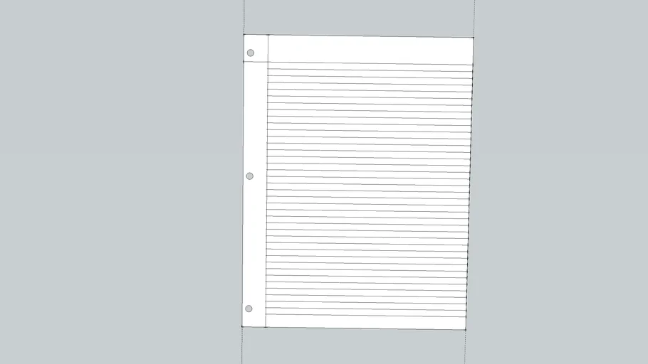 lined paper | 3D Warehouse