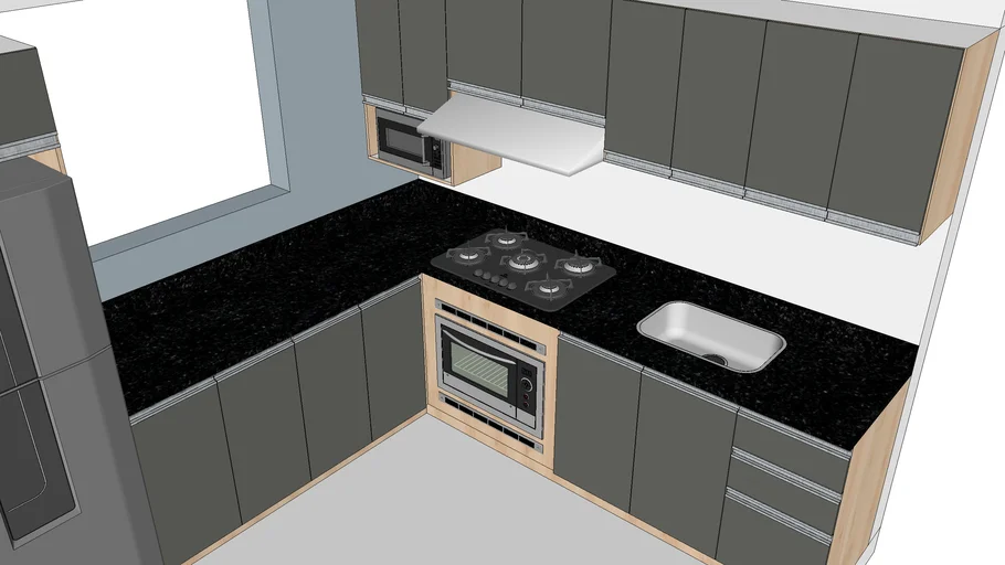 Cozinha em L | 3D Warehouse