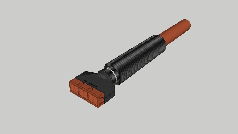 Manthorpe G962 Remote Void Ventilator With GRPA1 Flexible Pipe | 3D Warehouse