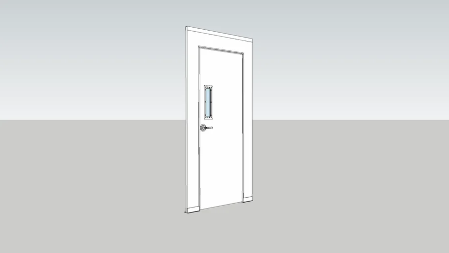 Swiftwall Single Door + Vision Panel | 3D Warehouse