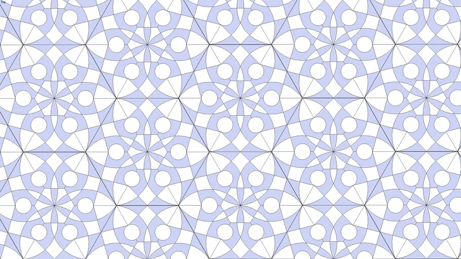 Repeated hexagon pattern | 3D Warehouse