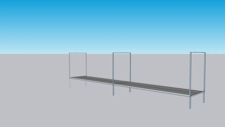 Cannabis Grow Table 1m x 6m | 3D Warehouse