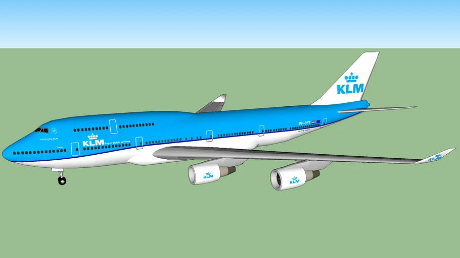 KLM Royal Dutch Airlines 747-406M 'Tokyo/City of Tokyo' (2015) | 3D ...