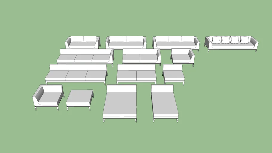 ESTÚDIO AMÉRICA - Sofá TOUCH Módulos | 3D Warehouse