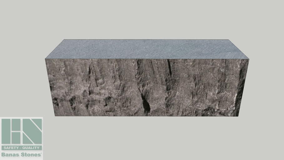 Banas Stones Natural Wall Stone - Silver Grey | 3D Warehouse