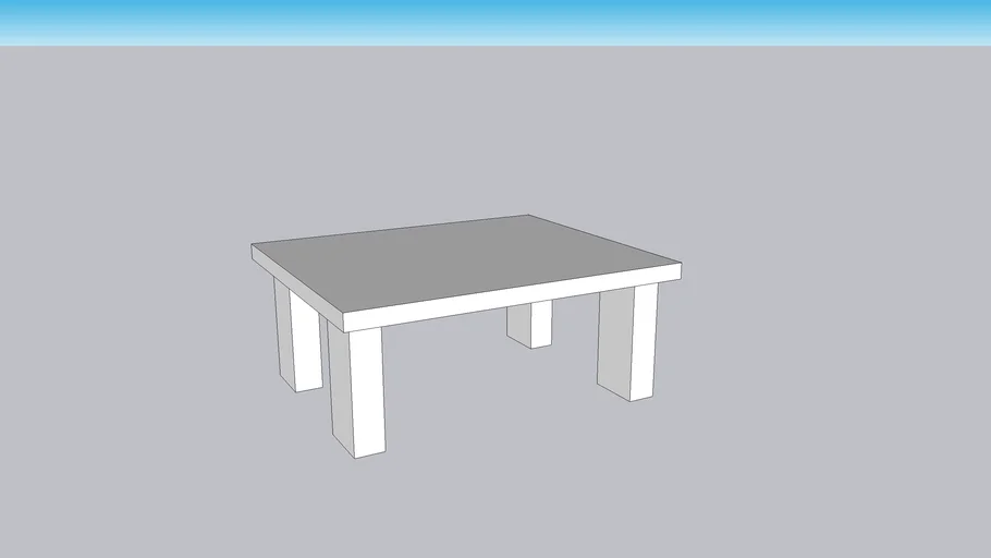 table basse simple | 3D Warehouse