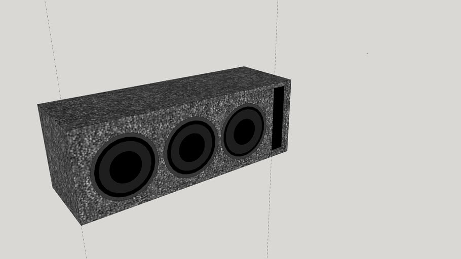 Jl Audio 6w3 Subwoofer Enclosure | 3D Warehouse