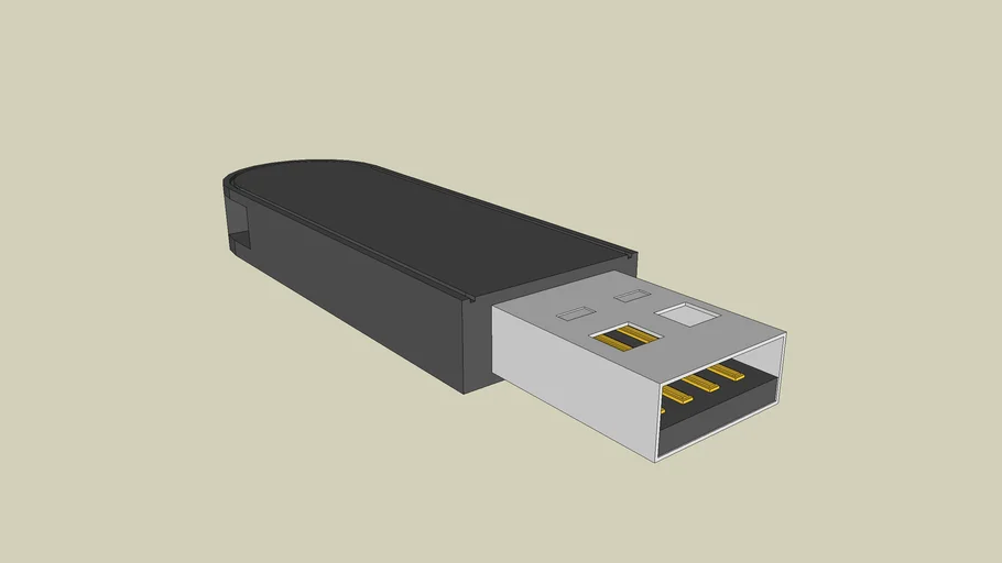 Black Flash Drive | 3D Warehouse