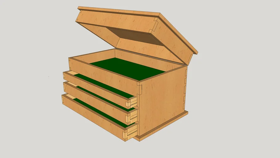 Wooden Tool Chest | 3D Warehouse