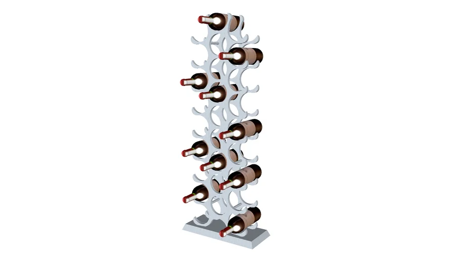 Wine rack vidaXL on 27 bottles | 3D Warehouse