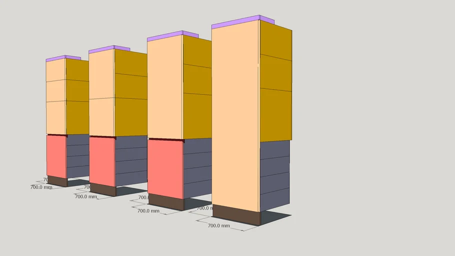 Tall_BASE_900H_150B_700D_700W | 3D Warehouse