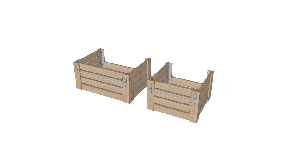 WWOO houten krat / wooden storage boxes / outdoor kitchen ...