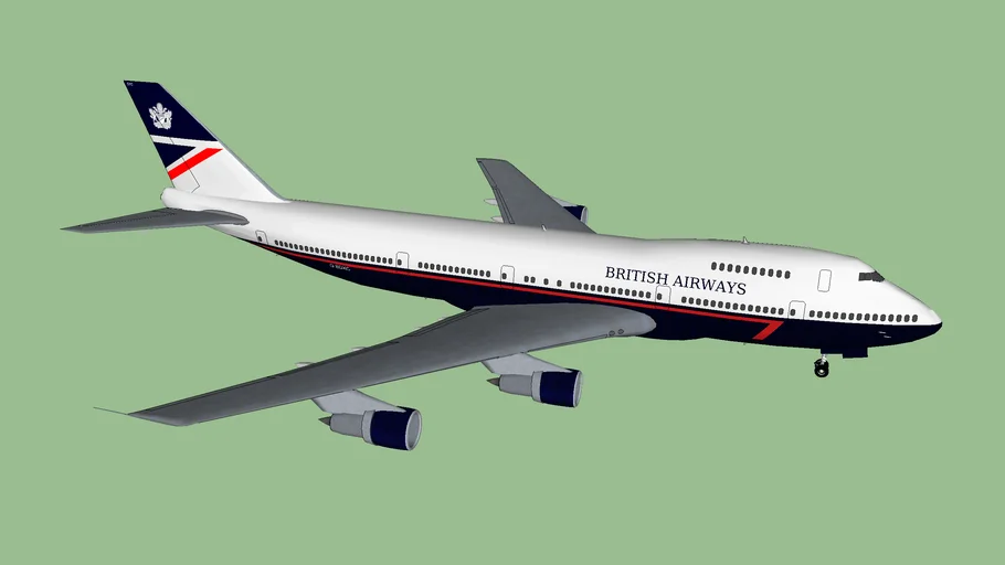 British Airways Boeing B747-236B G-BDXC | 3D Warehouse