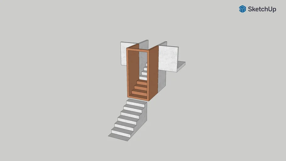 Stairway in a box | 3D Warehouse