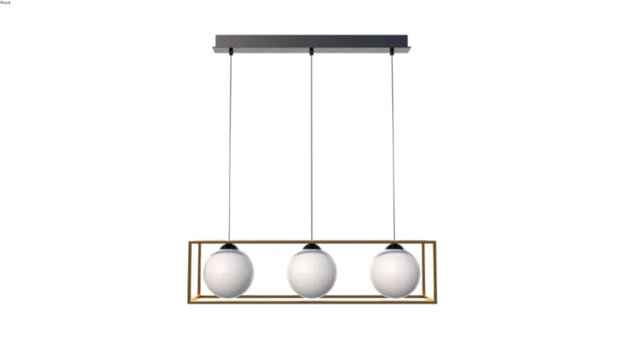 Ideal-lux Lingotto SP3 Lamp | 3D Warehouse