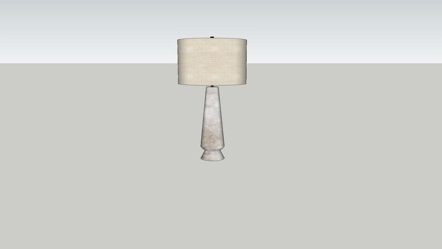 Rustic Earthenware Table Lamp | 3D Warehouse