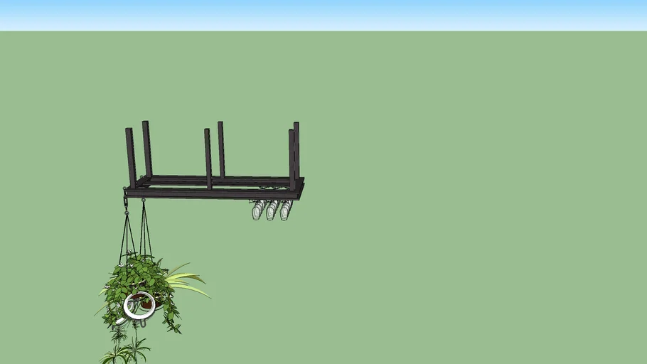 Ceiling rack kitchen | 3D Warehouse