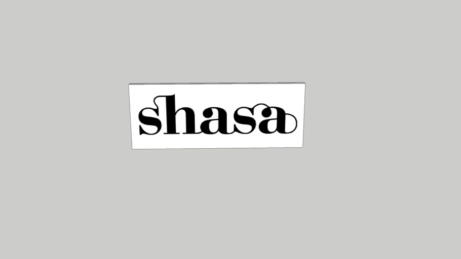 Shasa Logo | 3D Warehouse