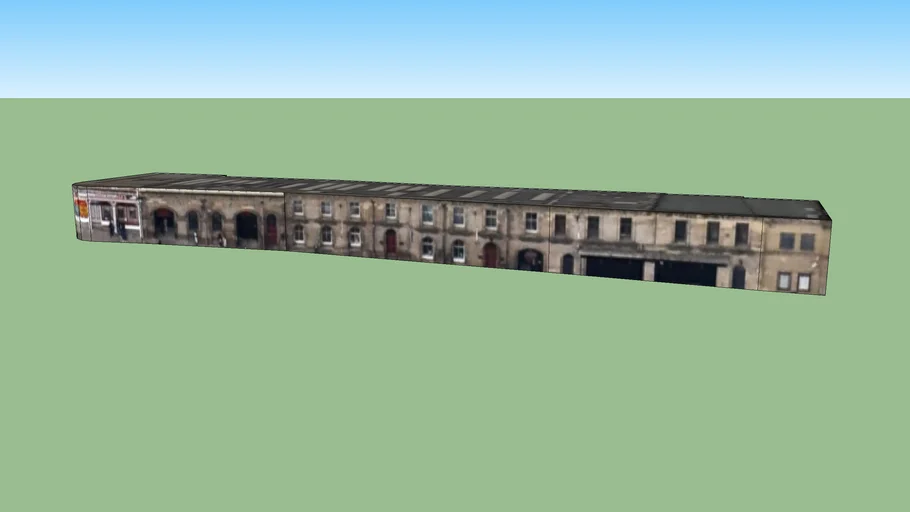 Block of buildings on Market Street | 3D Warehouse