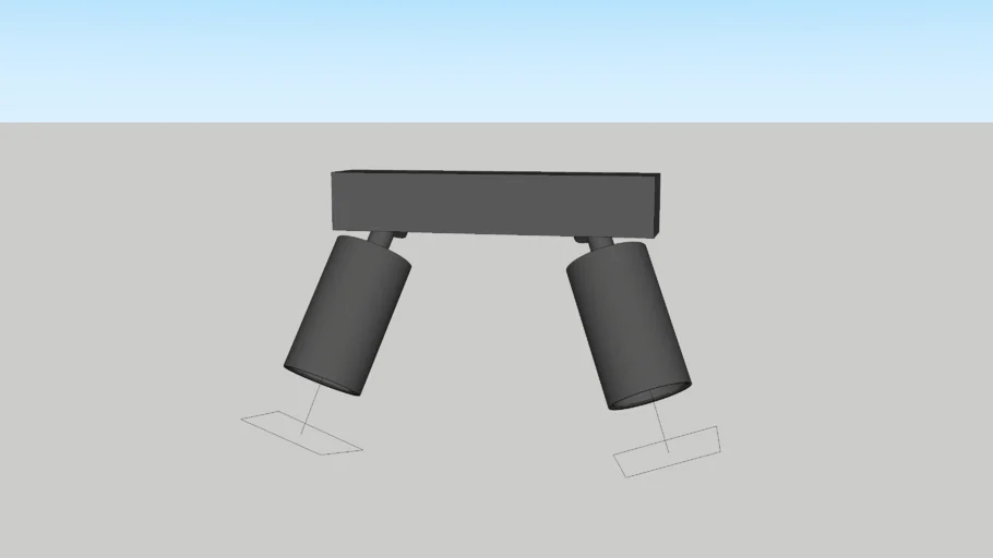 Delta light double spot | 3D Warehouse